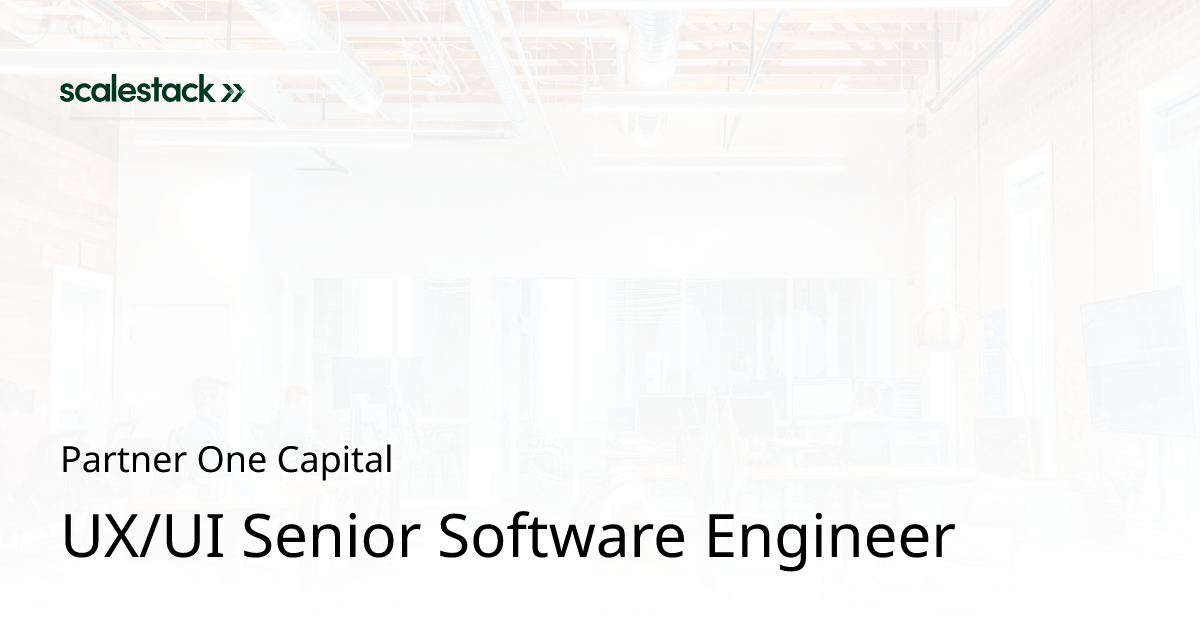 UX/UI Senior Software Engineer at Partner One Capital